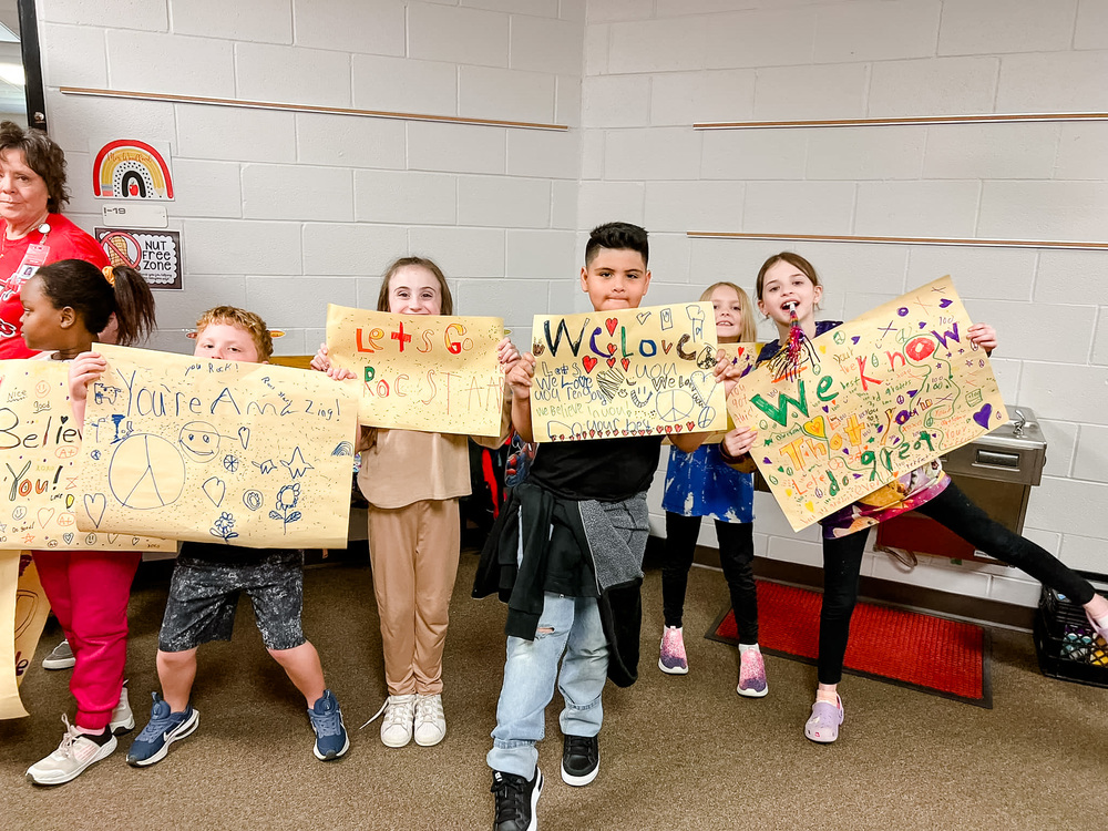 Second Graders Wish Third Graders Luck on Their First STAAR Test with a ...