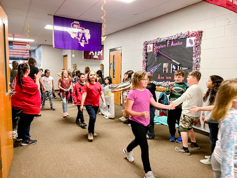 Second Graders Wish Third Graders Luck on Their First STAAR Test with a ...
